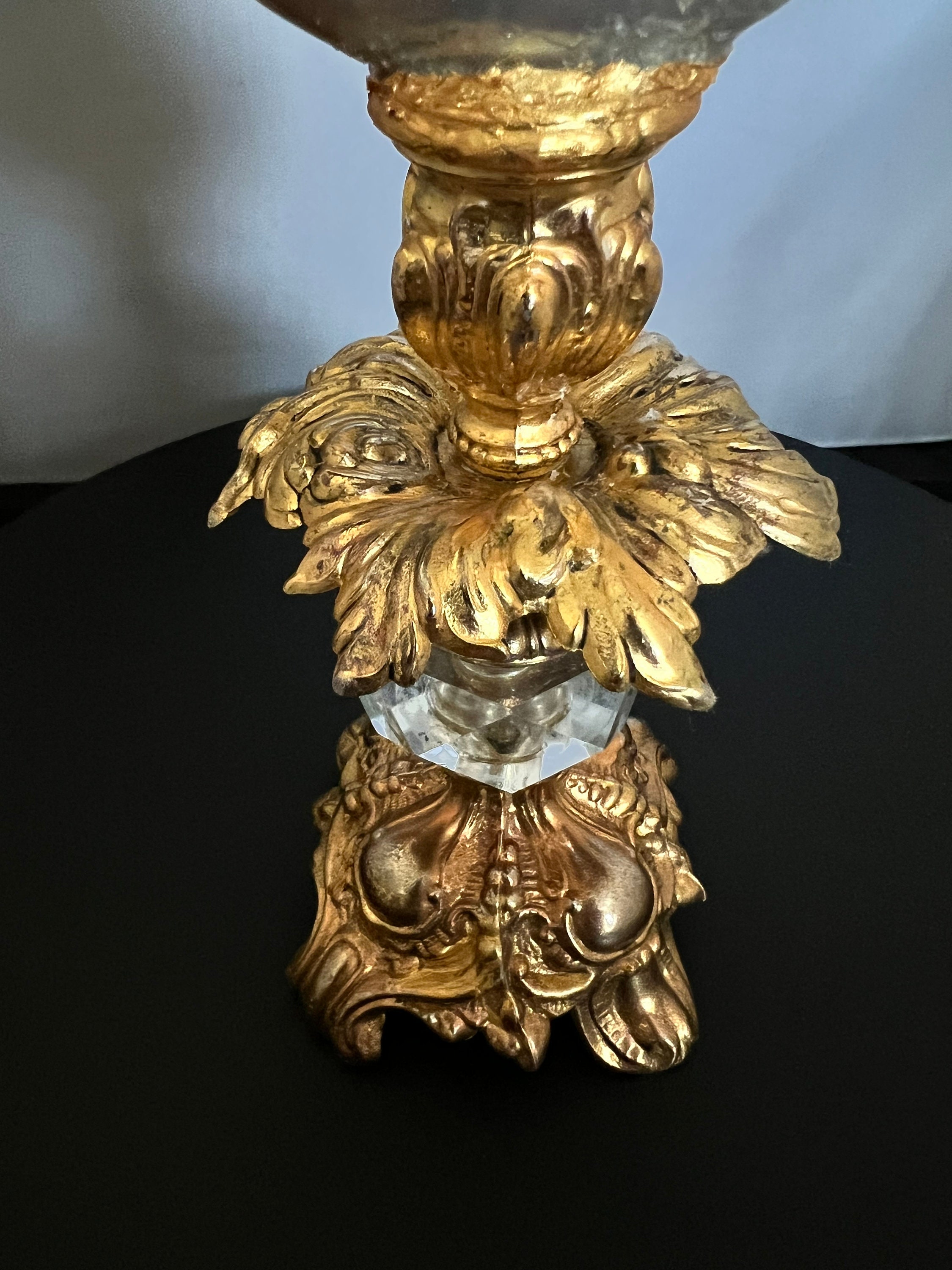 Pearlied Nautilus Shell: Gold Crystal Regency Style Decor - Etsy