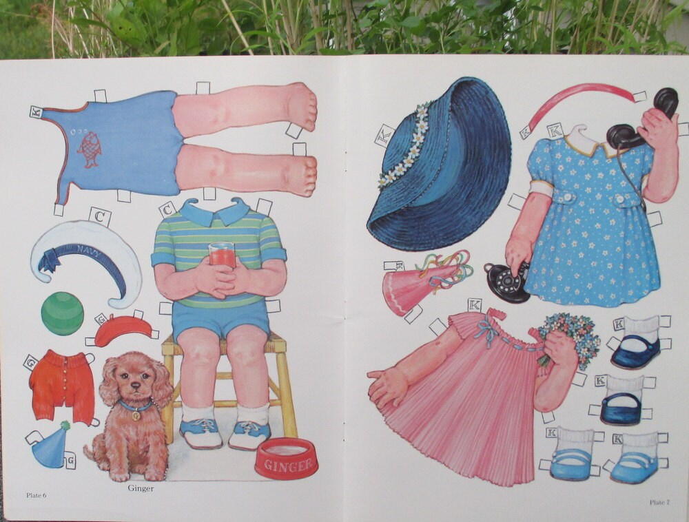 Best Friends Paper Dolls in Full Color by Queen Holden - Etsy