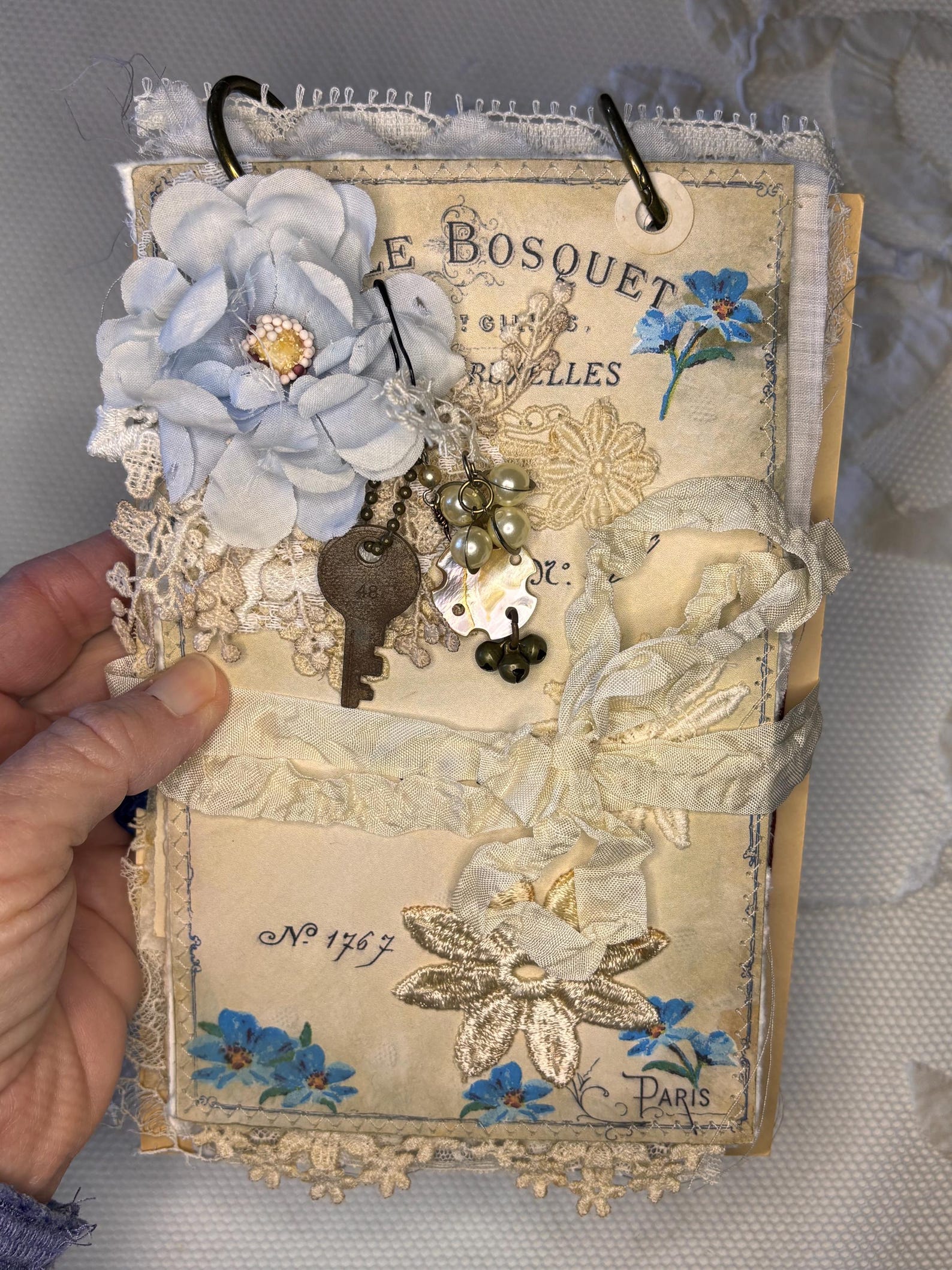 Handmade Journal/diary/notebook, Junk Journal, Lace, Vintage Lace and ...