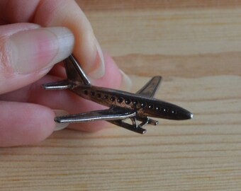 Silver Airplane Model - Etsy