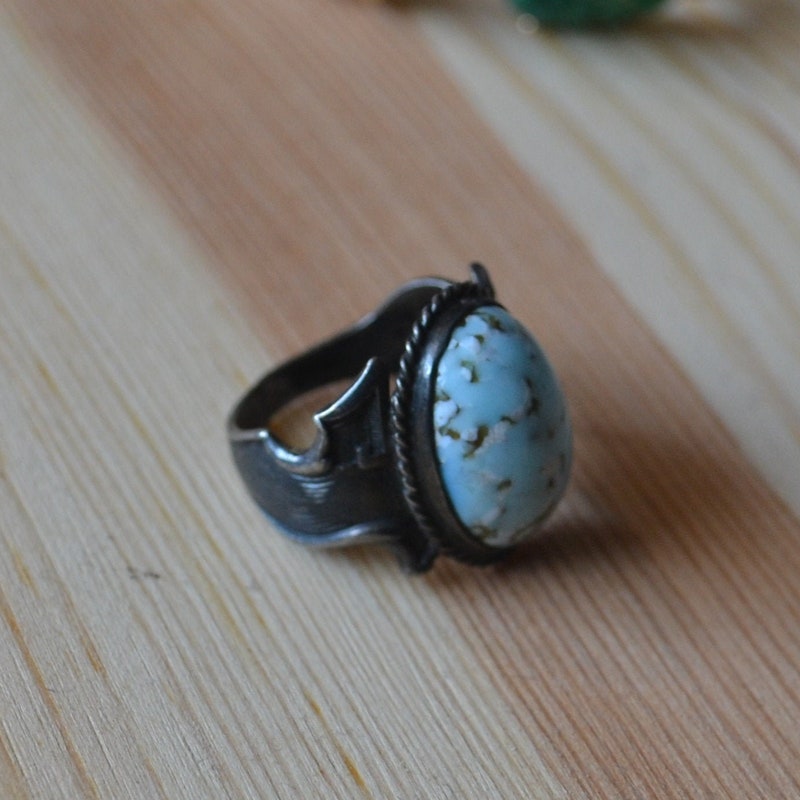 Antique Silver Ring - Etsy
