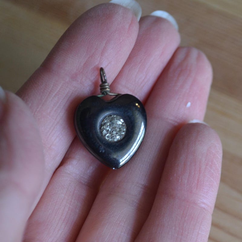 Carved Jet Pendant - Etsy