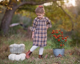 Girls Fall Plaid Dress - Etsy