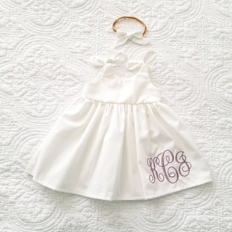Monogram Baby Dress - Etsy