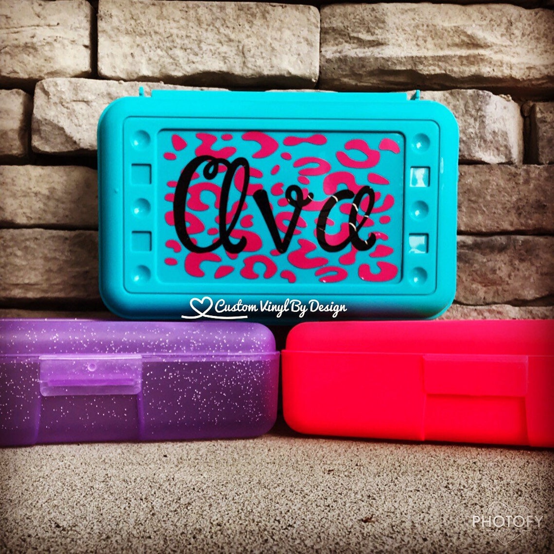 Personalized Pencil Box School Supplies Plastic School Box - Etsy