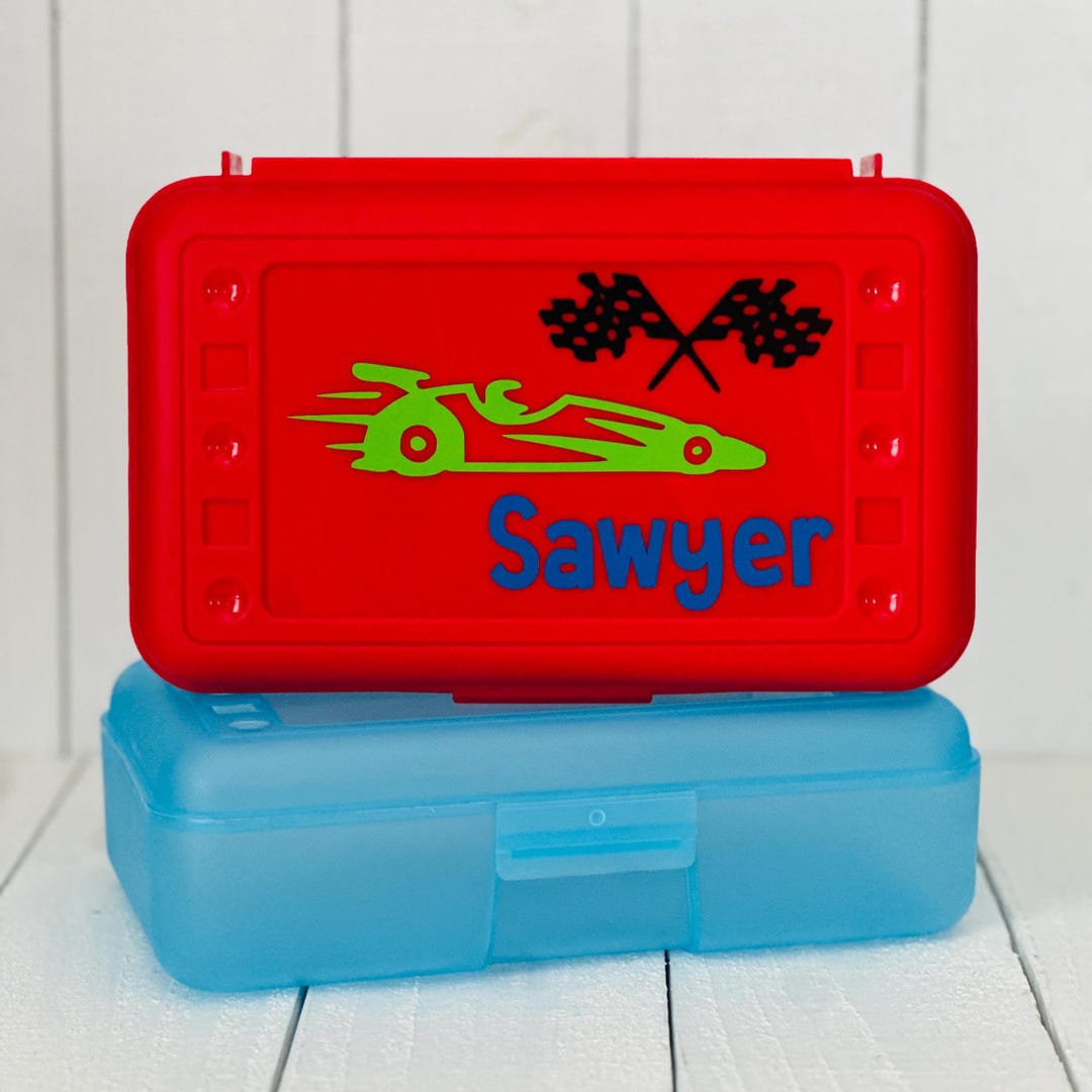 Personalized Race Car Pencil Box: Custom School Supply Organizer - Etsy