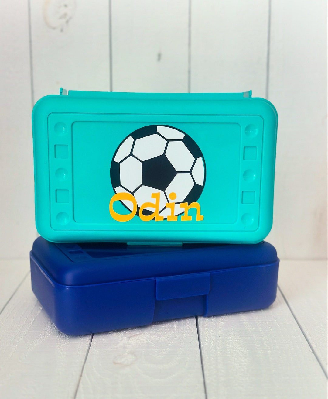 Personalized Soccer Pencil Box: Custom School Supply for Kids - Etsy