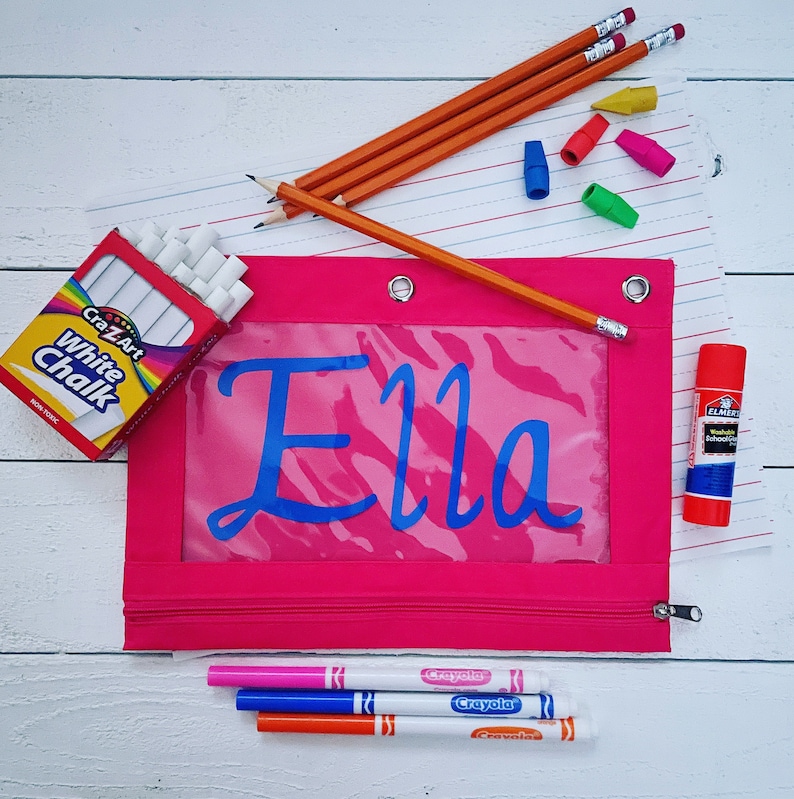 Personalized Name Pencil Pouch: Back to School Supplies - Etsy