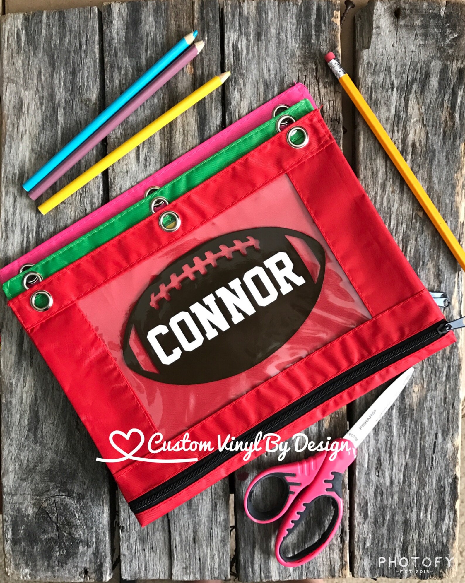 Personalized Pencil Pouch Personalized Pencil Case Binder | Etsy