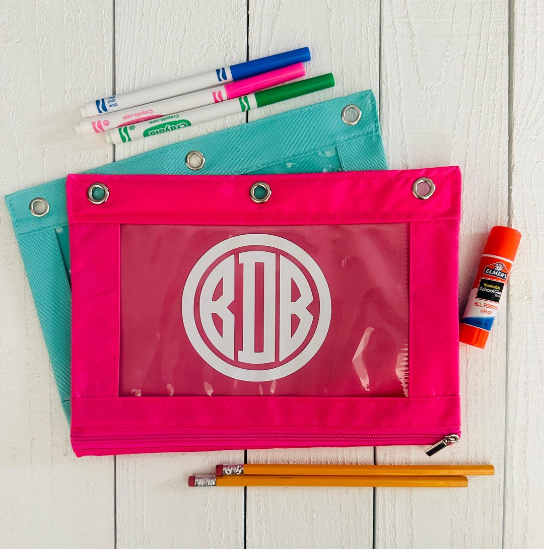 Personalized Pencil Pouch• Personalized Pencil Case • Binder Pencil ...