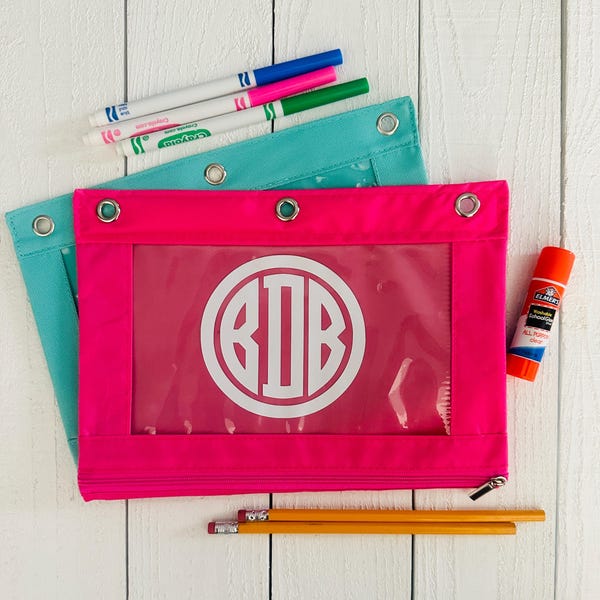 Preppy Pencil Case - Etsy