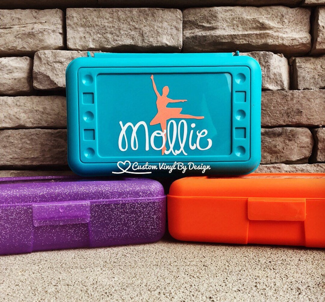 Personalized Pencil Box | School Supplies | Plastic School Box | Crayon ...