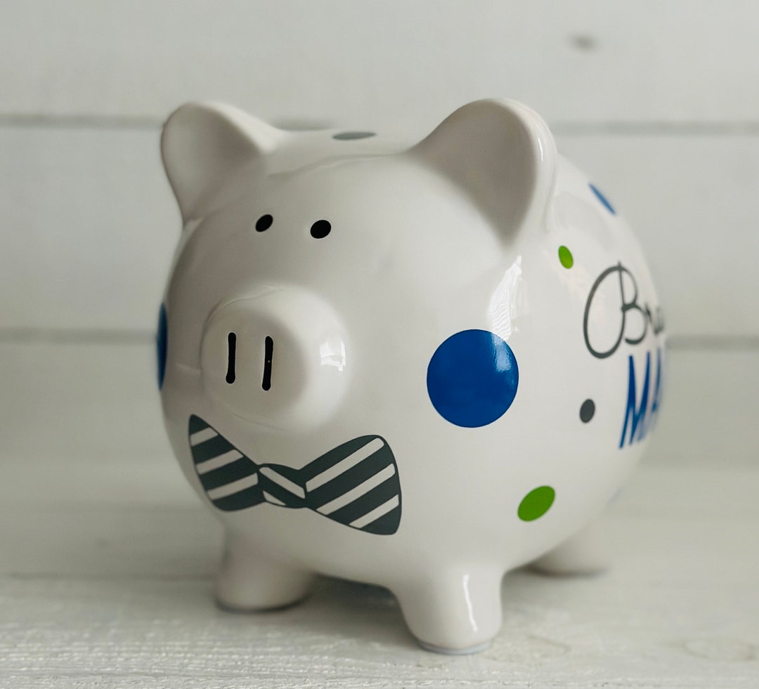 Personalized Piggy Bank Piggy Bank for Boys Children's Piggy Bank Piggy ...