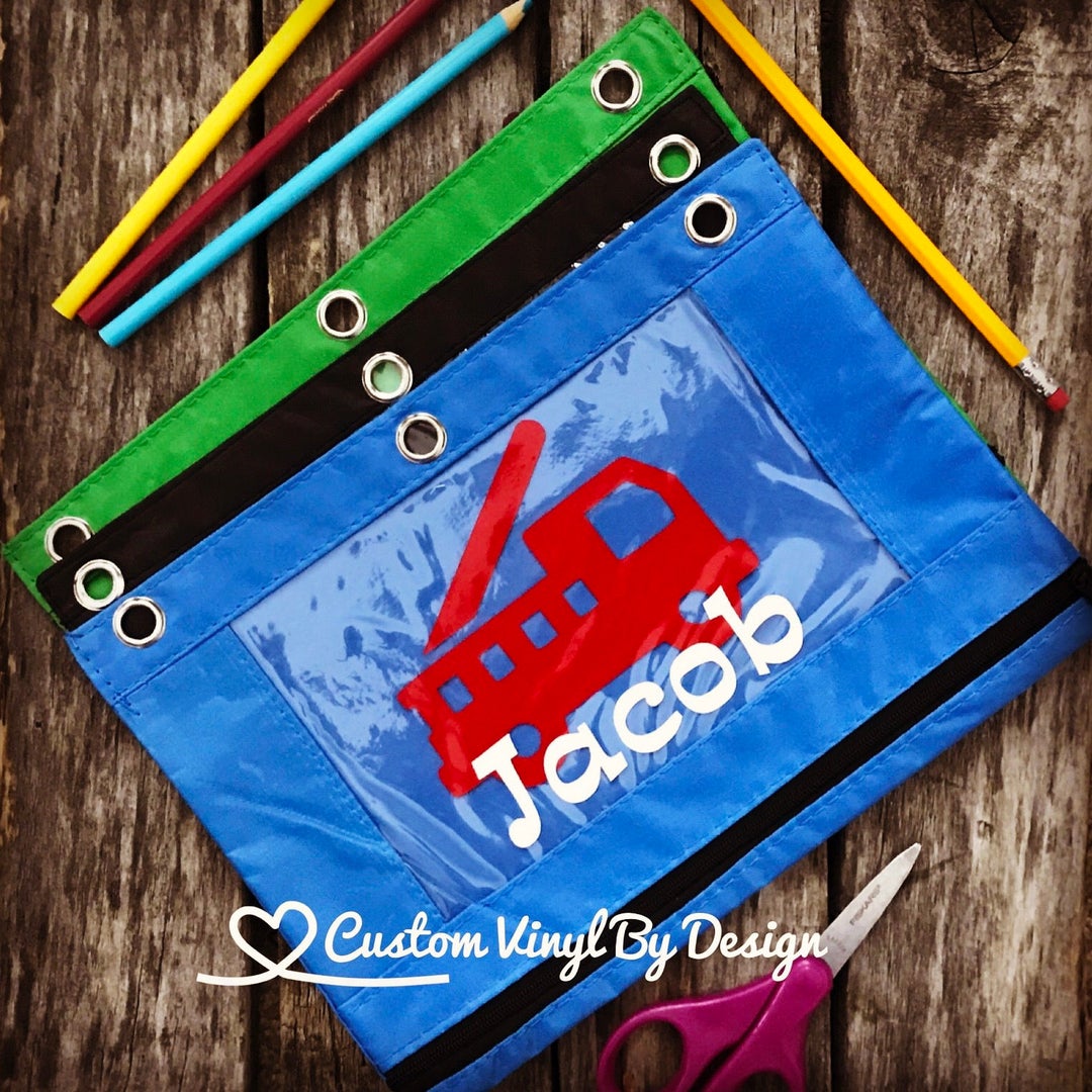 Personalized Pencil Pouch, Personalized Pencil Case, Binder Pencil ...
