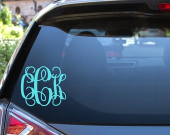 Monogram Car Decal - Etsy