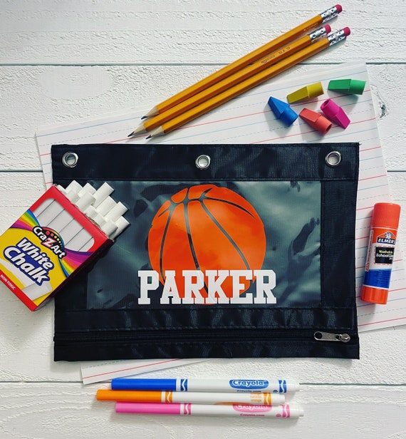 Personalized Basketball Pencil Pouch Personalized Pencil - Etsy