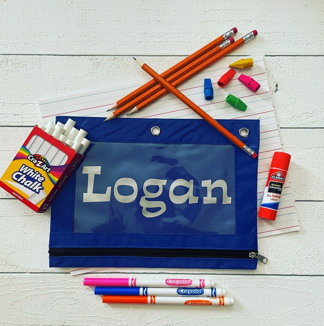 Personalized Name Pencil Pouch: Back to School Supplies - Etsy