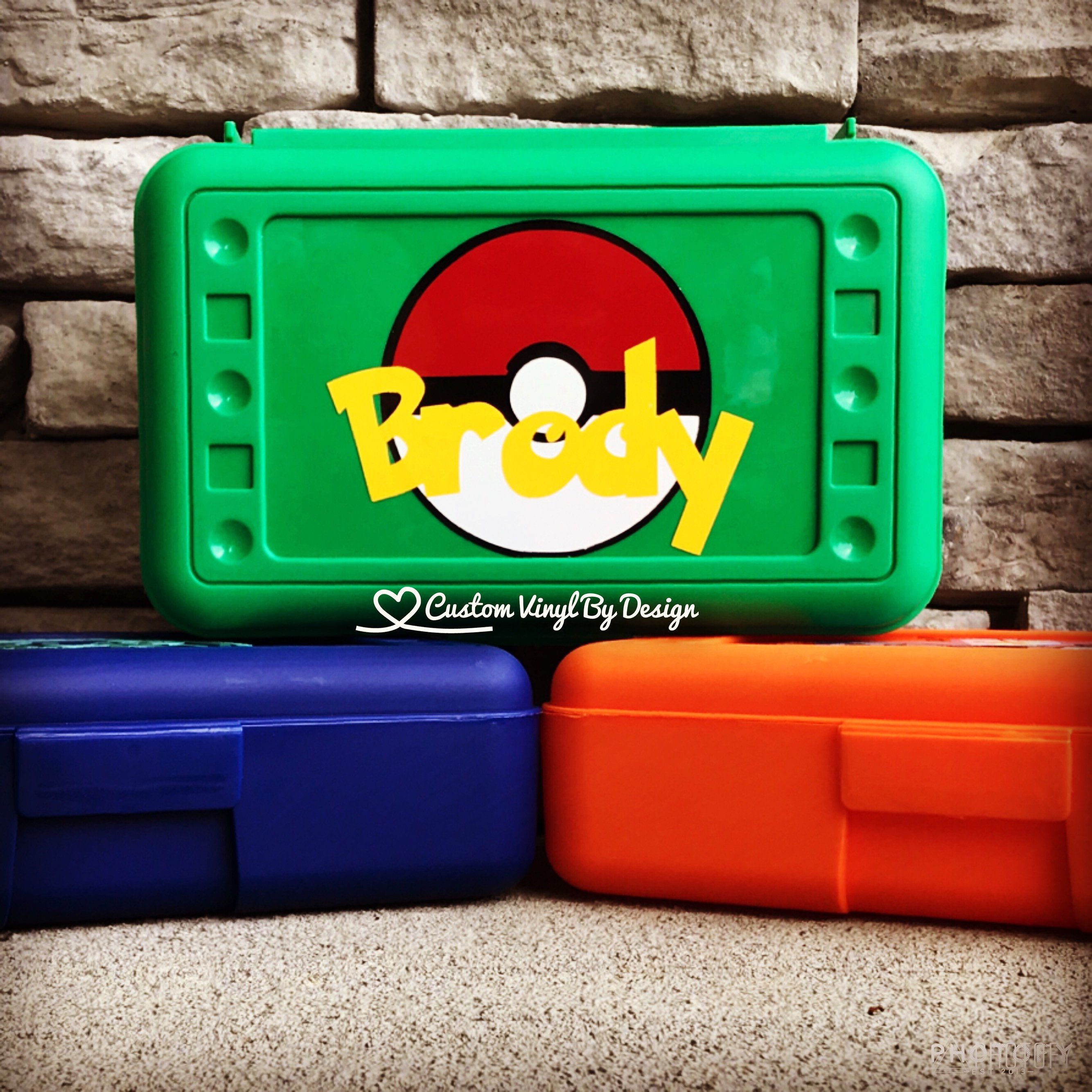Personalized Pencil Box School Supplies Plastic School Box Crayon Box ...