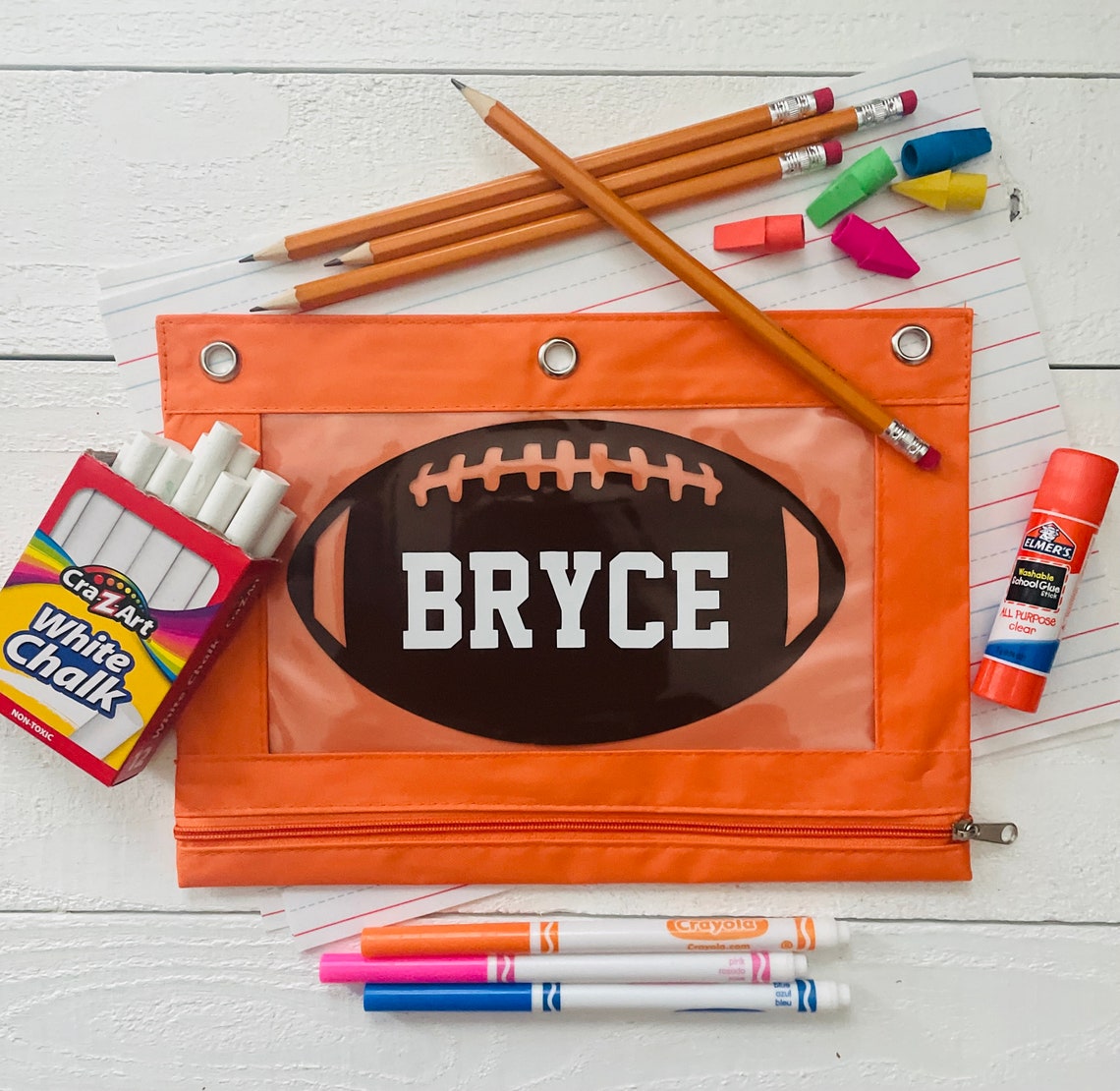 Personalized Pencil Pouch Personalized Pencil Case Binder - Etsy