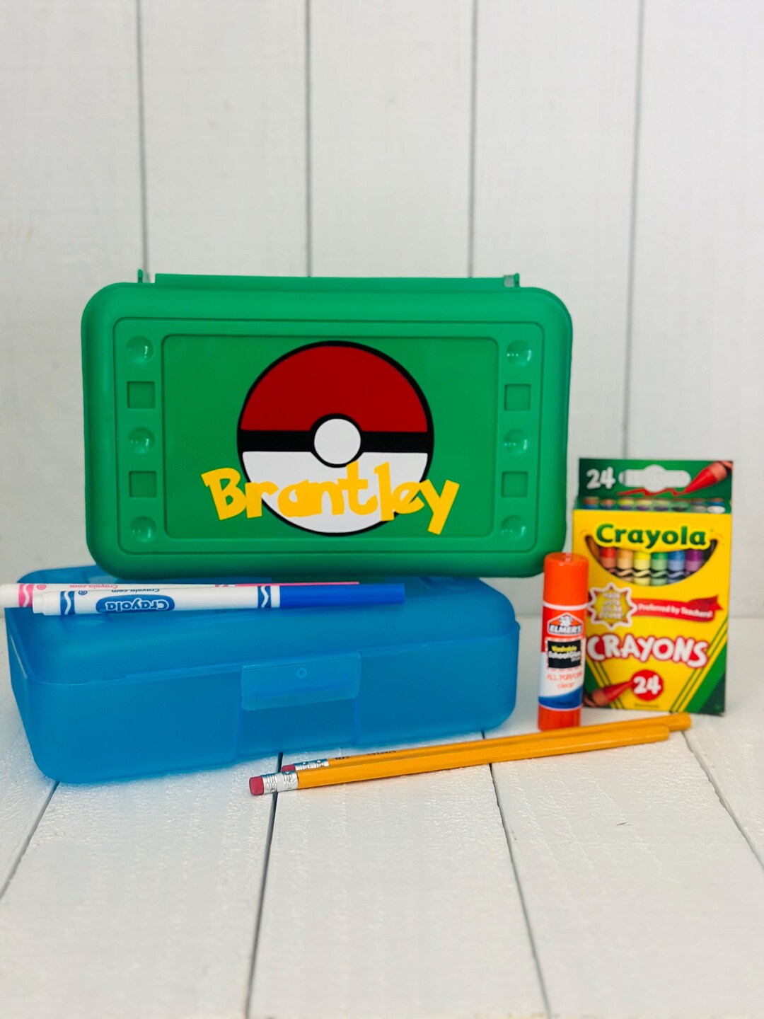 Personalized Pencil Box for Kids | Pokemon School Supply Box | Custom ...