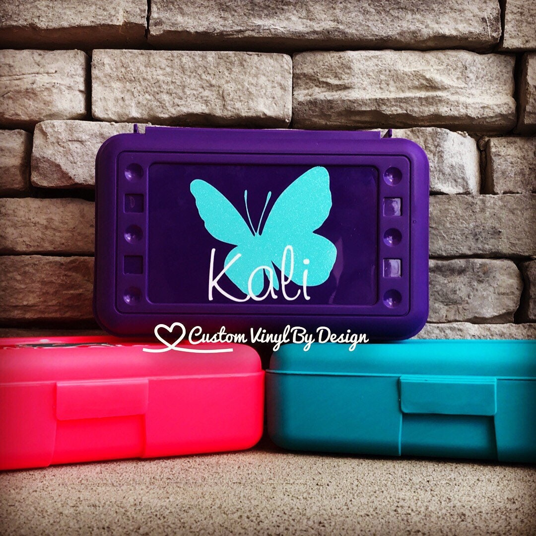Personalized Pencil Box | School Supplies | Plastic School Box | Crayon ...