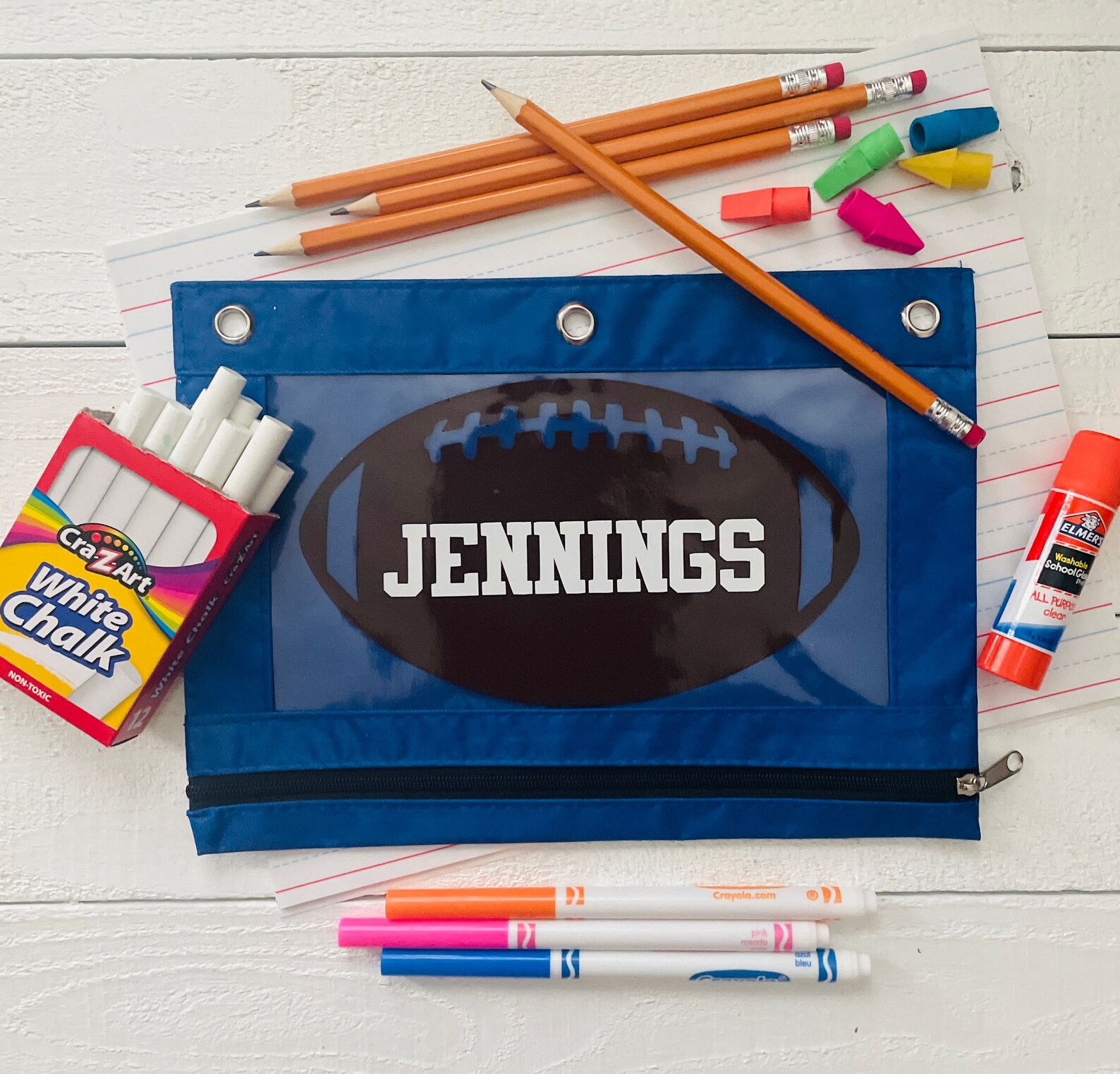 Personalized Pencil Pouch Personalized Pencil Case Binder - Etsy