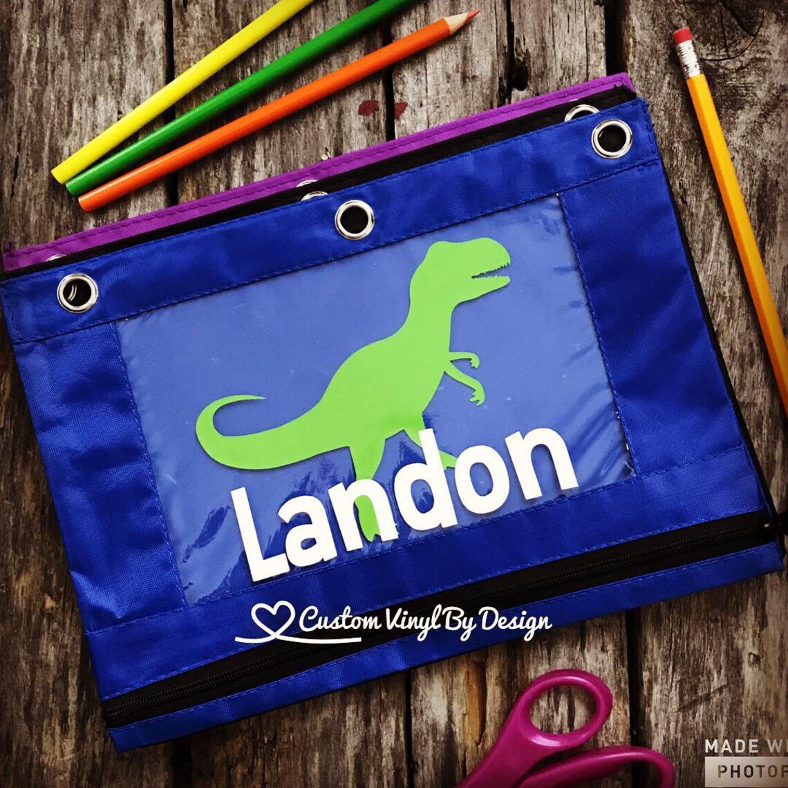Personalized Pencil Pouch Personalized Pencil Case Binder - Etsy