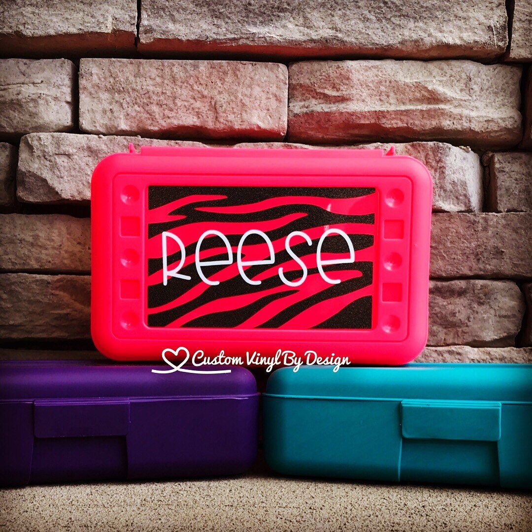Personalized Pencil Box | School Supplies | Plastic School Box Girls ...