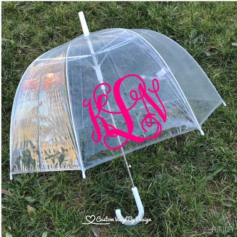 Monogrammed Umbrella Pink - Etsy