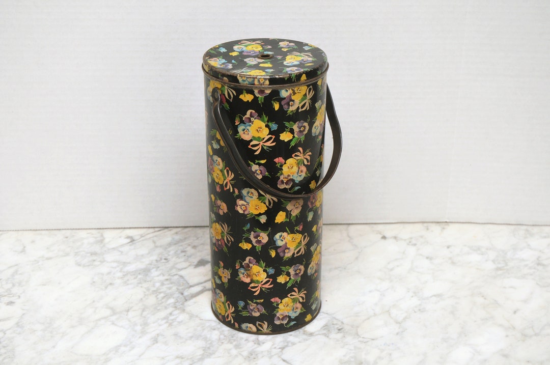 Vintage Metal Yarn Box - Etsy