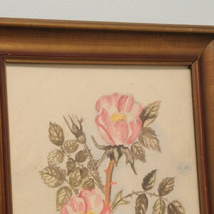 Original Watercolor Painting Roses SIGNED 1950 - Etsy