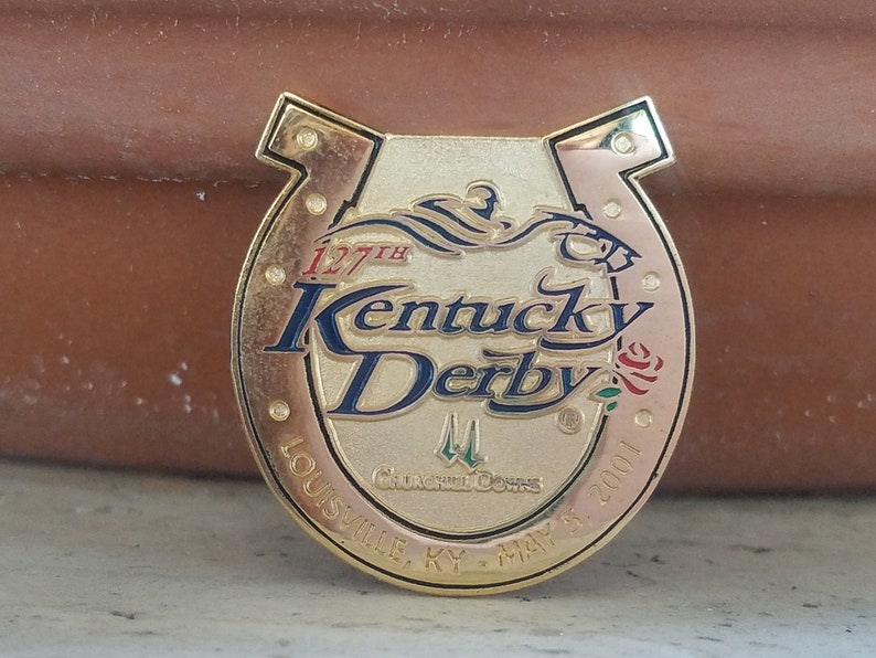 Kentucky Derby Horseshoe Brooch Pin Equestrian Jewelry Horse - Etsy