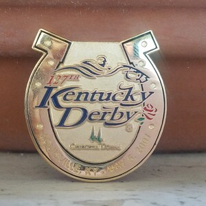 Kentucky Derby Horseshoe Brooch Pin, Equestrian Jewelry, Horse Racing ...