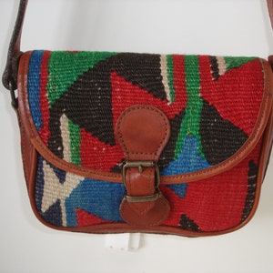 Vintage Old World Turkish Kilim Classic Hand Bag Mini Messenger Bag ...