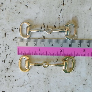 Equestrian Snaffle Bit Buckle Set, Gold & Silver Decorative Buckles - Etsy