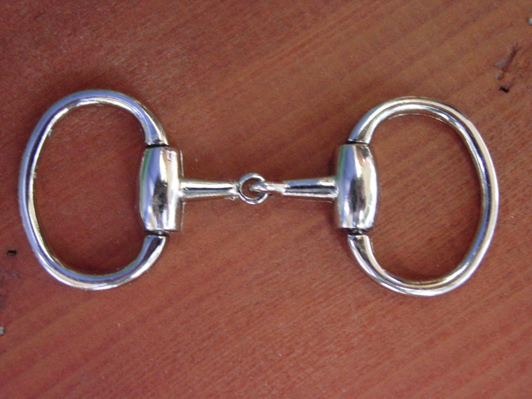 Equestrian Snaffle Bit Buckle - Silver or Gold Plated (set of 2) - Etsy