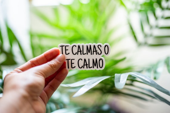 Te Calmas O Te Calmo Sticker funny Stickers Laptop Stickers - Etsy