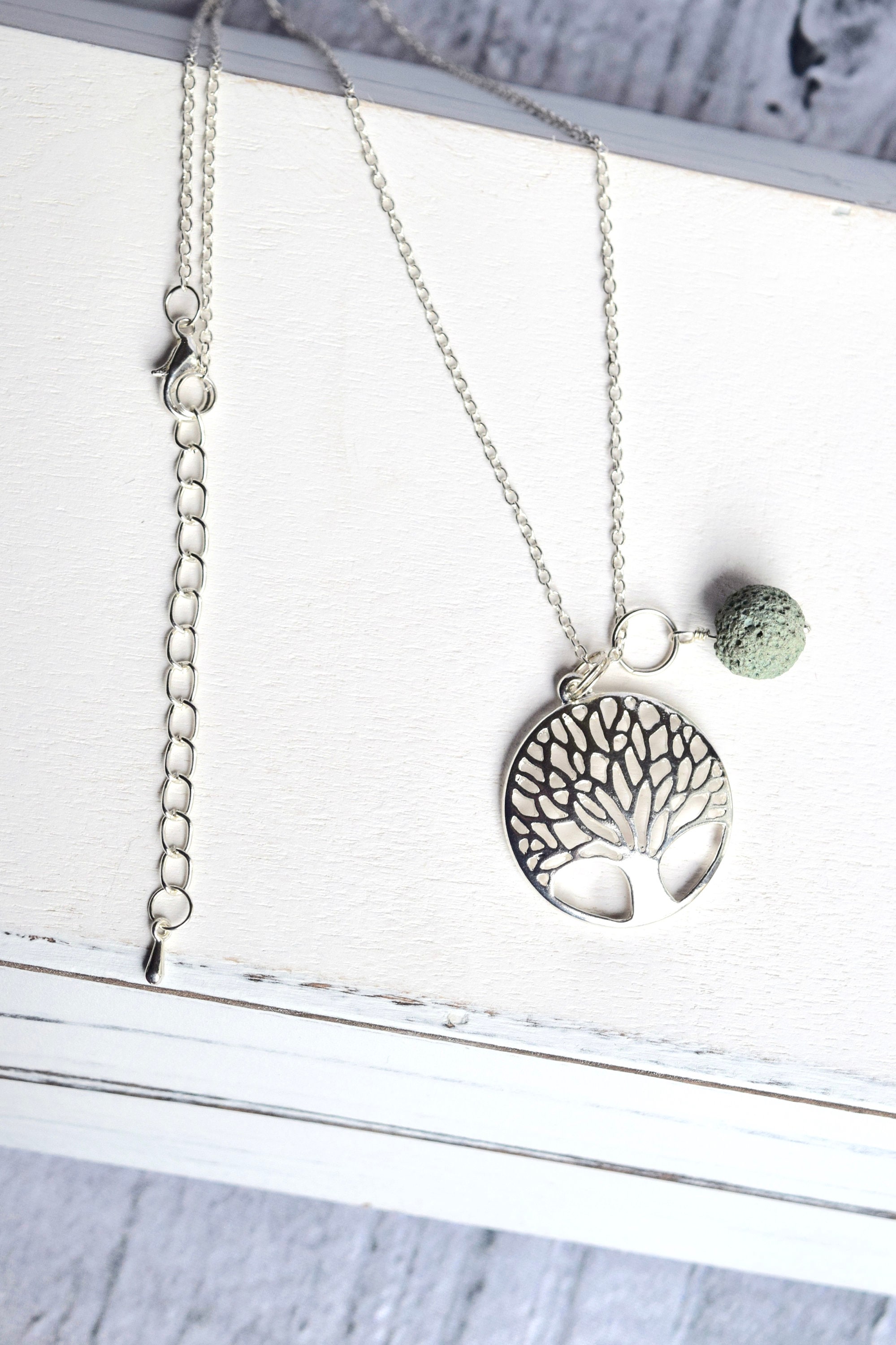 Tree Necklace, Silver Tree Necklace, Tree of Life Necklace, Modern Tree ...