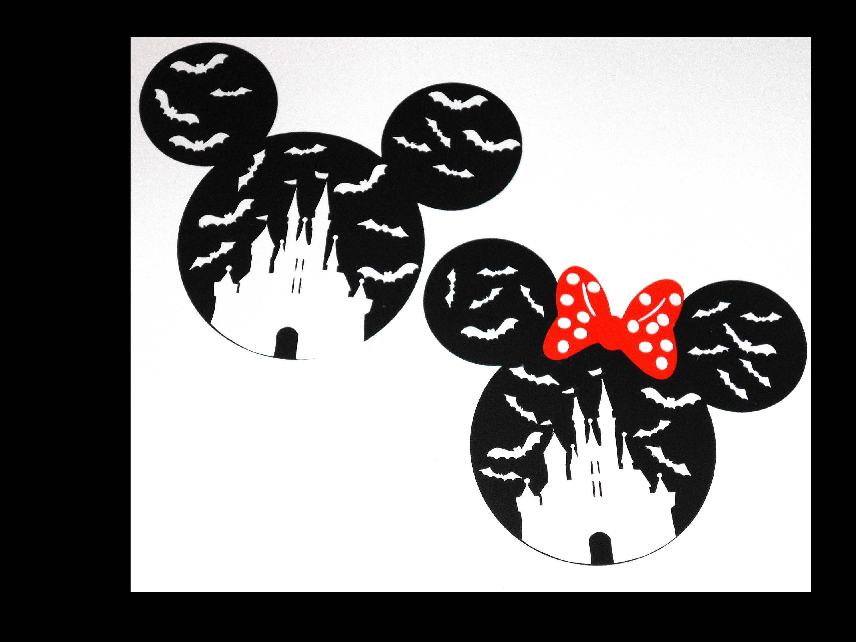 Mickey and Minnie Castle Heads for Halloween - Etsy