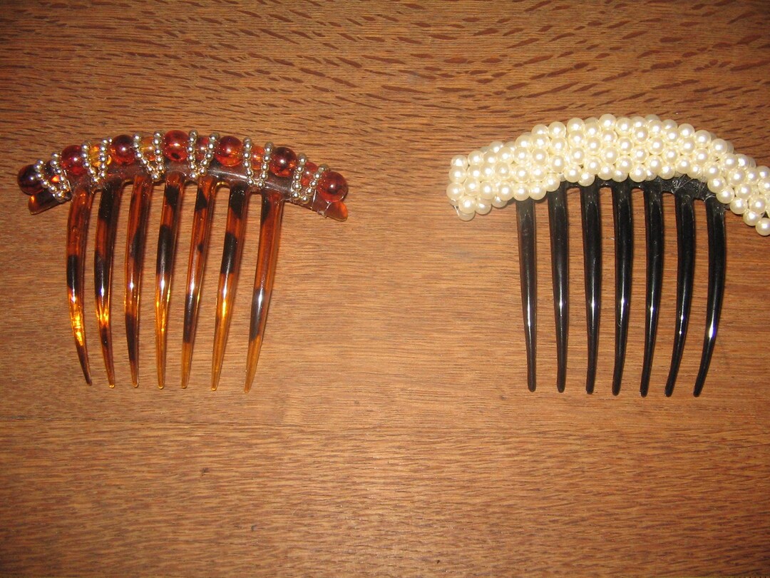 Hair Comb Vintage Costume Jewelry Antique Collectible #B30 - Etsy