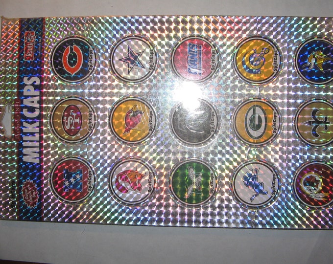 1993 Milk Caps NFL Team 15 Football Pogs in Original Package - Etsy