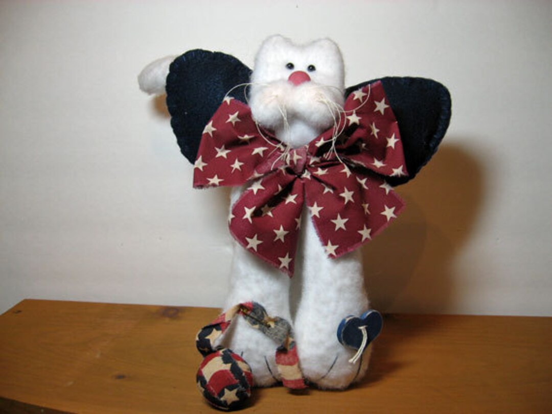 Plush Angel Kitty, Plush Angel Cat, Stuffed Angel Cat, Plush Cat With ...