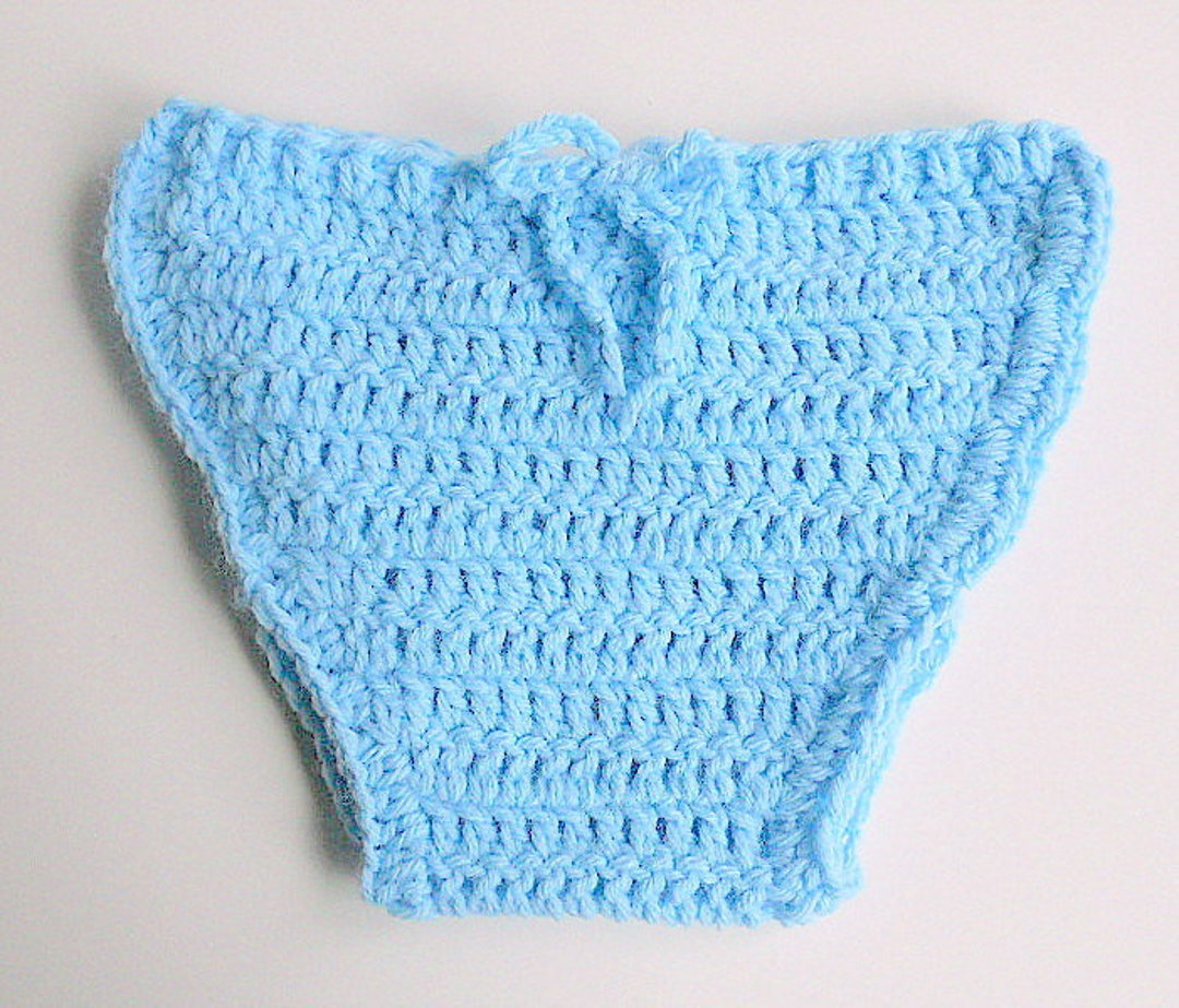 Pastel Blue Diaper Cover With 2 Back Pockets Baby Boy Reborn Doll ...