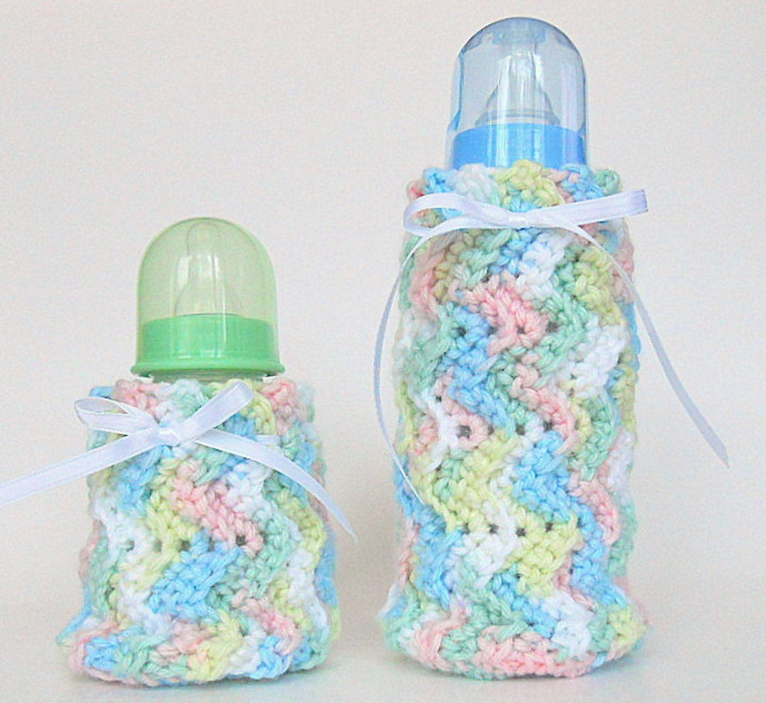 Baby Bottle Covers Cozy Set Pastel Rainbow Cozies Newborn Girl Kozy ...