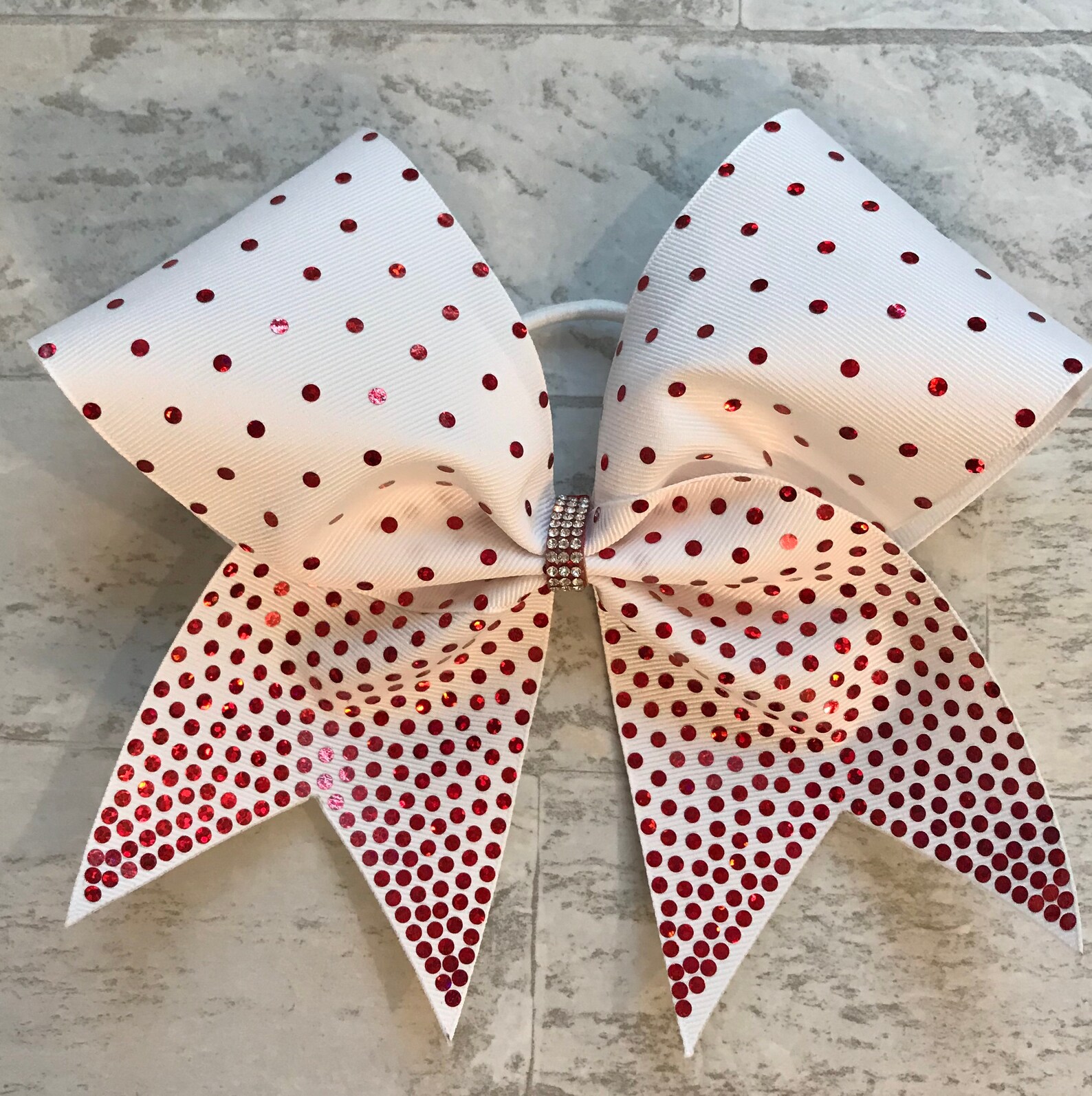 Spangle Cheer Bow Glitzy Shiny Rhinestone Look - Your Color Choice - Etsy