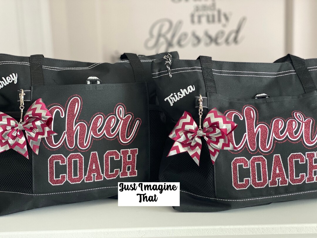 Cheer Coach Bag W/optional Keychain Bow Customizable - Etsy