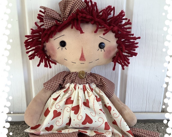 Handmade Raggedy Ann Dollvalentine Annieannie - Etsy