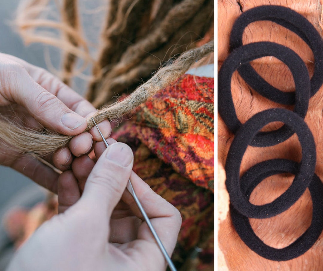 Crochet Hook Dread Ties Dread Tool 4 Dreadlock Elastics Strong Dread ...