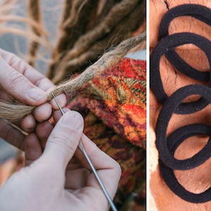 Crochet Hook Dread Ties Dread Tool 4 Dreadlock Elastics Strong Dread ...