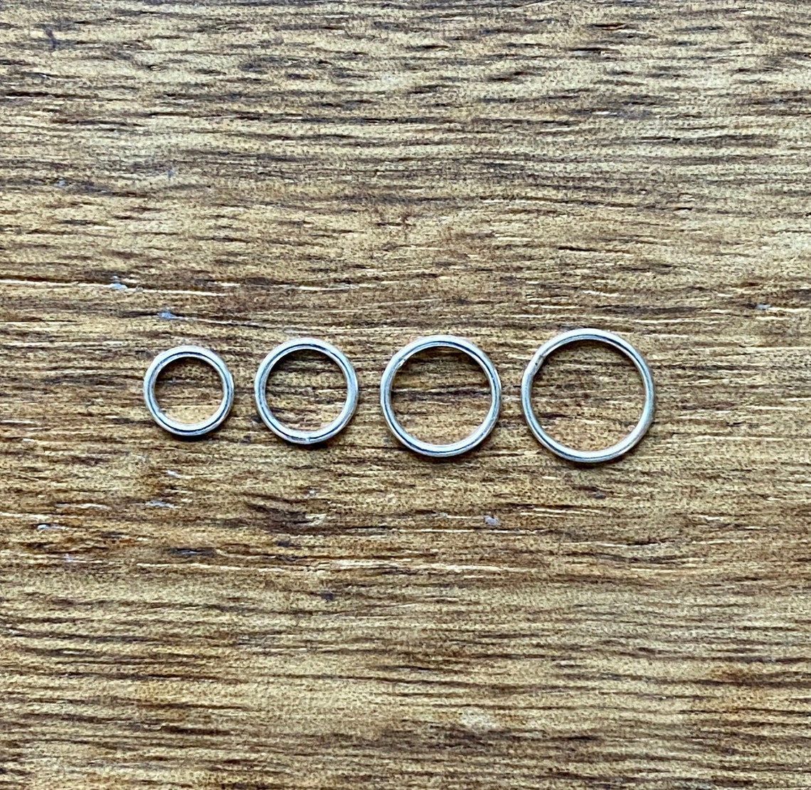 2 X Fine Sterling Silver Dreadlock Rings Dread Beads 4mm, 5mm, 6mm, 7mm ...
